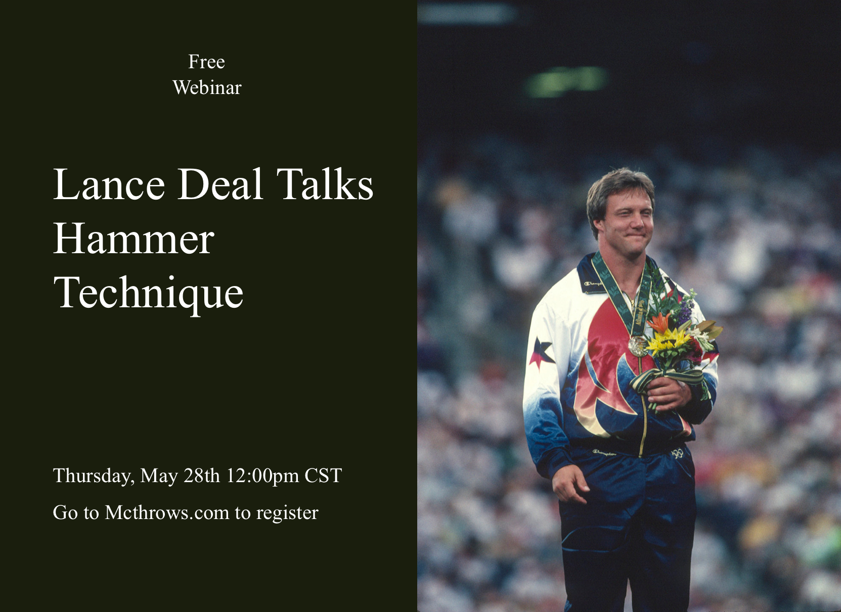 Free webinar Thursday, May 28 12:00pm CST “Lance Deal Talks Hammer ...